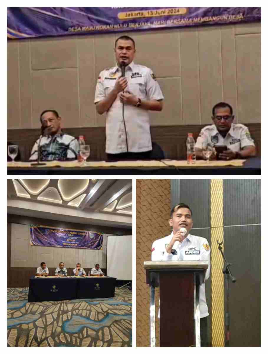 GoRiau - Terpilih Secara Aklamasi, Normal Harahap Nahkodai Apdesi Rohul Periode 2024 - 2029