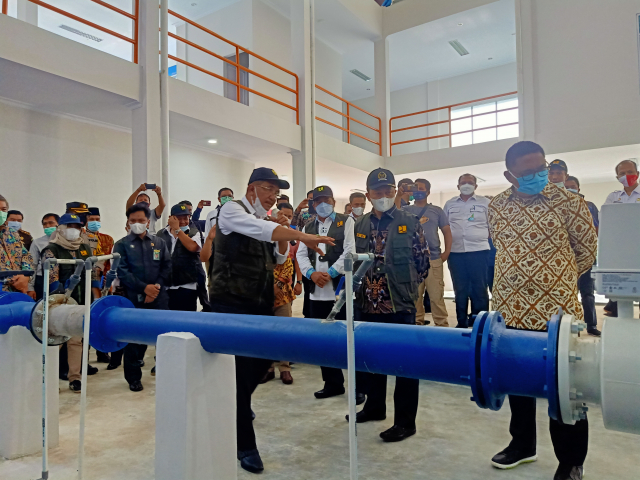 GoRiau - Penggunaan IPA Baja Indoor Siak Diresmikan, Dirjen Bina ...