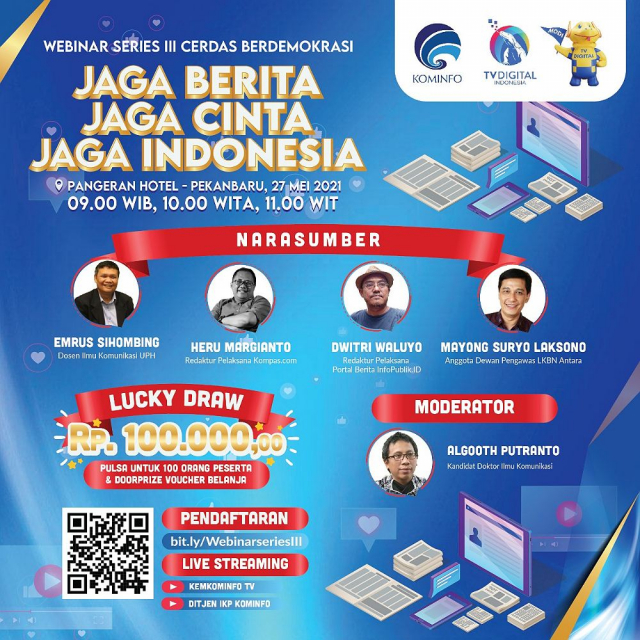 GoRiau - Kemenkominfo RI Gelar Webinar Series III di Pekanbaru