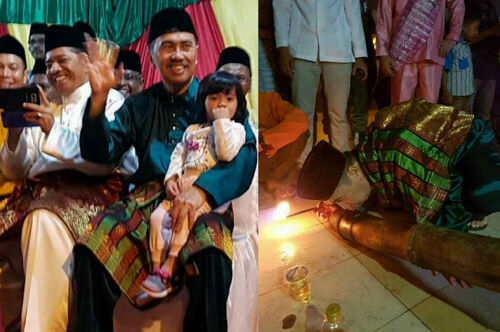 GoRiau - Sebelum Main Meriam Buluh, Bupati Syamsuar Gendong Sang Cucu ...